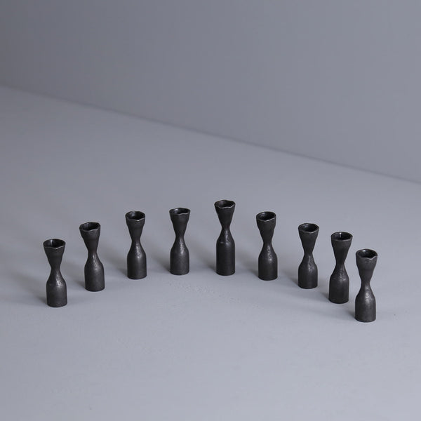 Forged Iron Modular Menorah + sett – One Mercantile / Sett